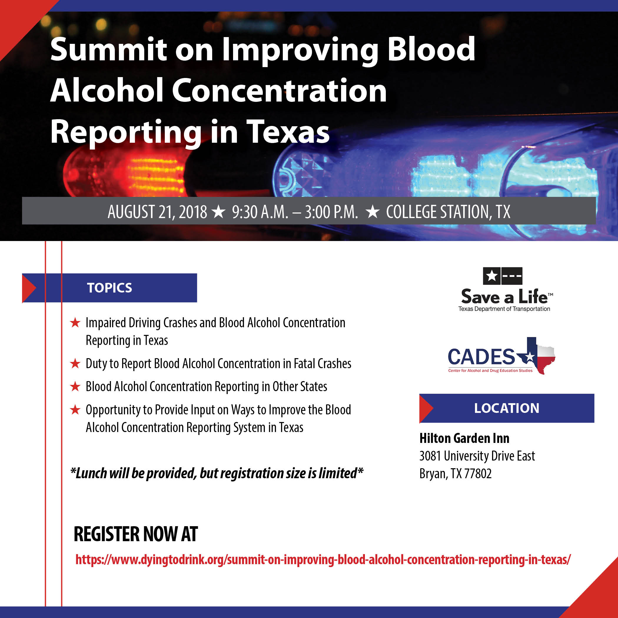 Register Now for the Summit on Improving Blood Alcohol Concentration ...